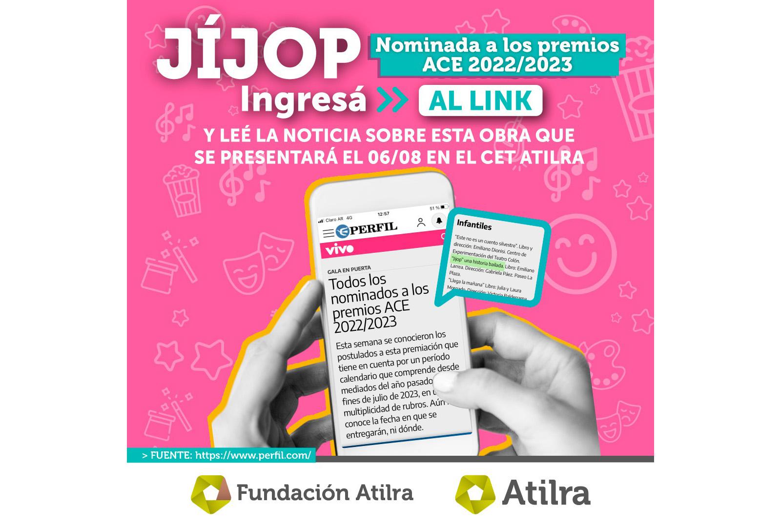 JíJop, la obra de teatro infantil nominada a los premios ACE